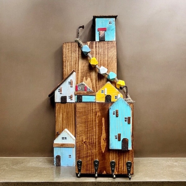 Rustic Key Hook - Etsy