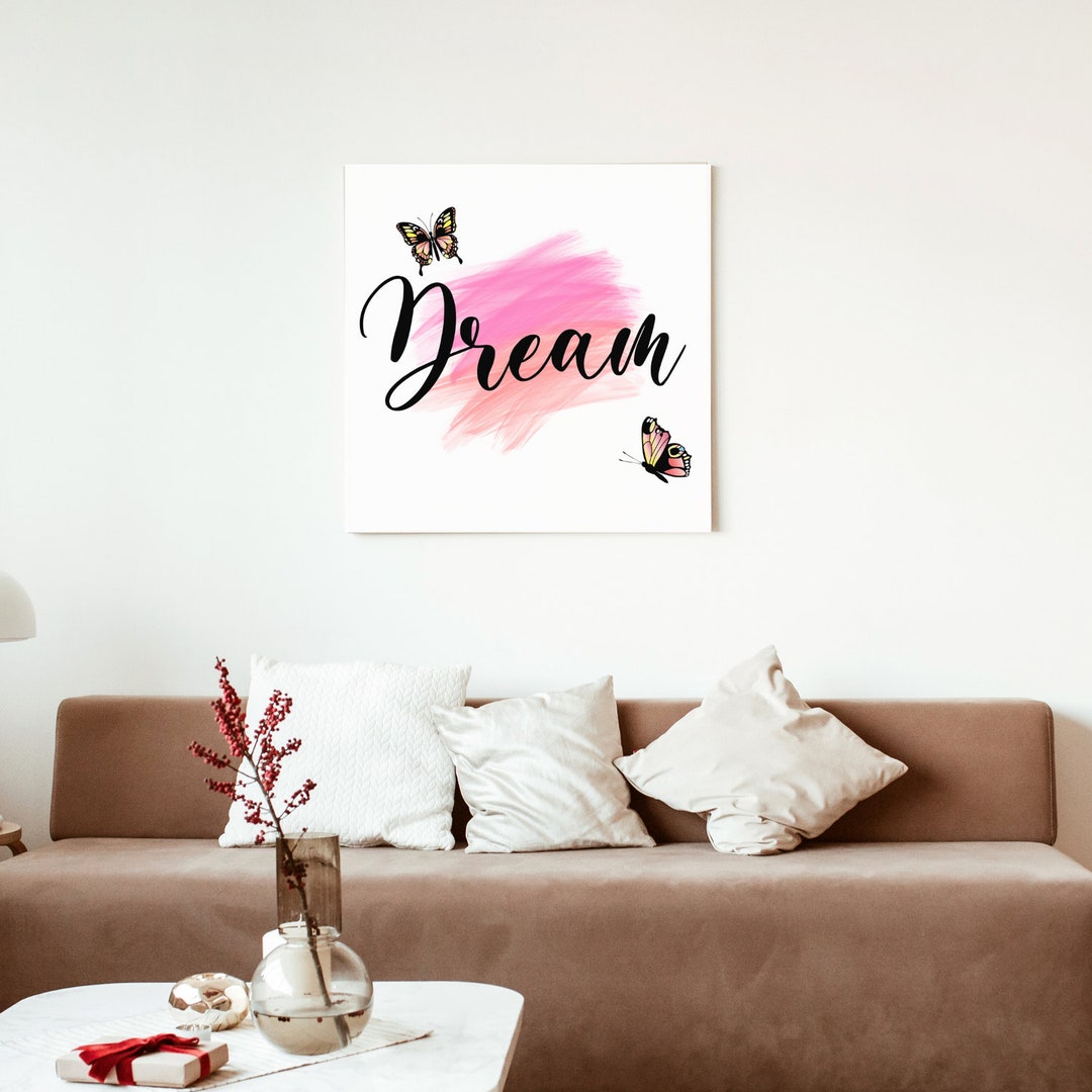 Dream Word Art Home Printable Sign Home Word Art Print Teen - Etsy