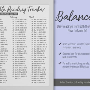 Bible Reading Plan Bundle – 7 Printable PDF Bible Reading Trackers ...