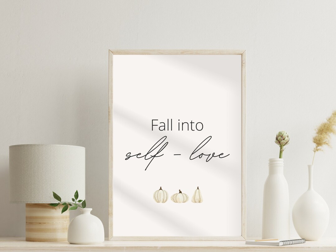 Fall Print Pumpkin Poster Fall Affirmation Wall Art - Etsy