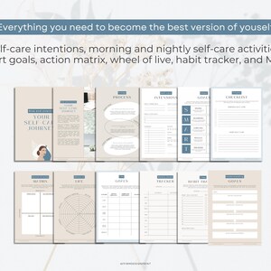 Self-care Planner Printable Journal: Mental Health Workbook (digital ...