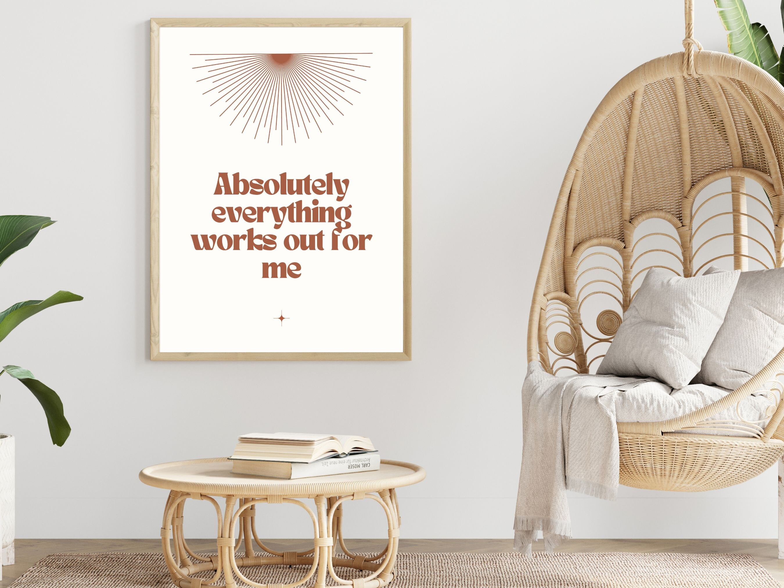 Affirmation Poster, Cute Positive Messages Wall Art, Aesthetic Room ...