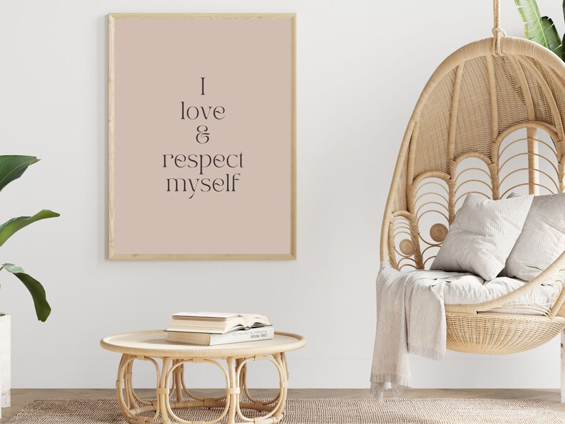 Love Yourself, Self-love Club, Daily Affirmation Poster, Positive ...