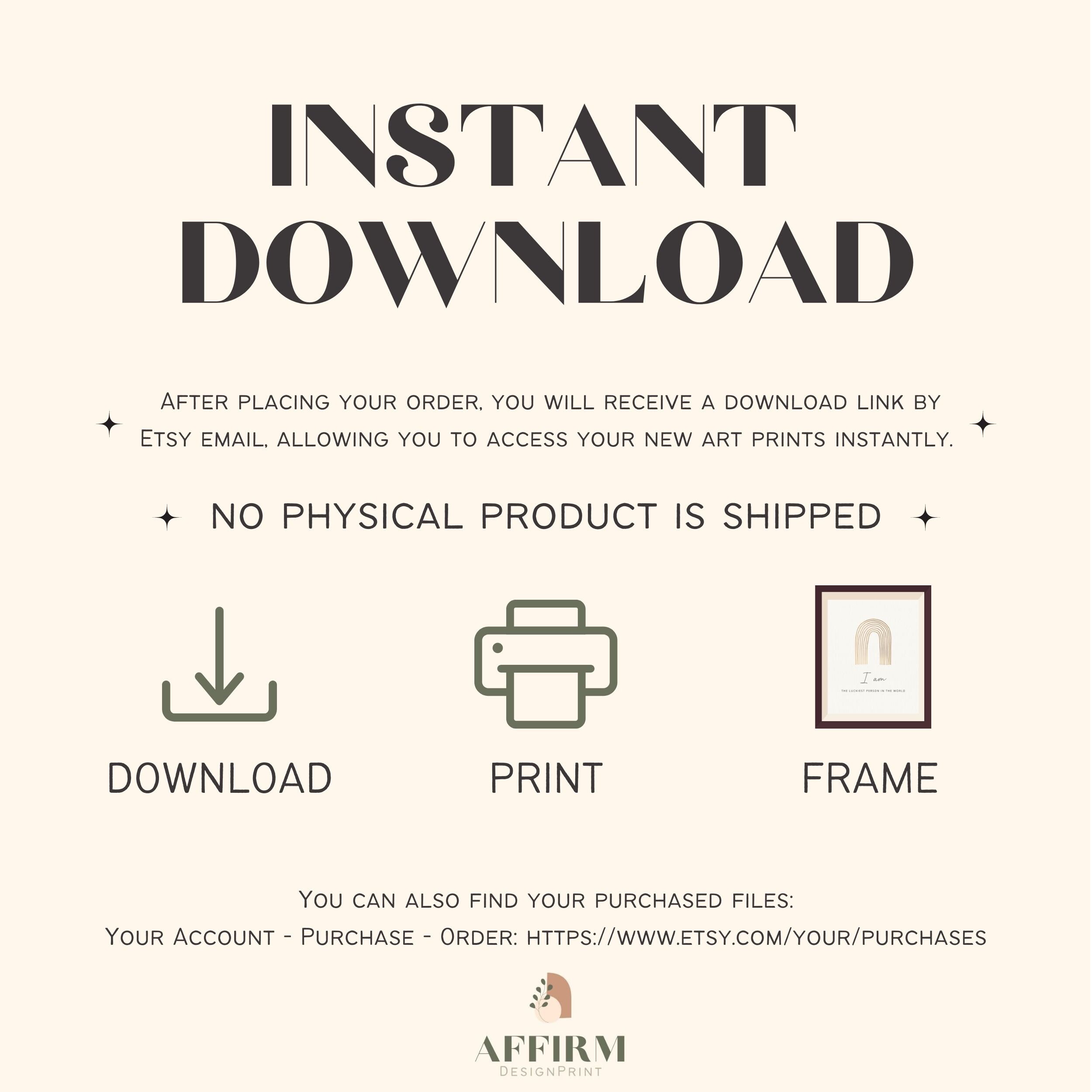 Self-worth Daily Affirmations Print, Mental Health Therapy Poster ...