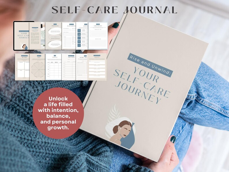 Journal Printable Self Care Planner Mental Health Workbook - Etsy
