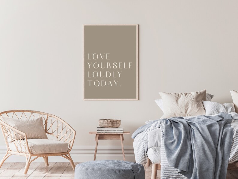 Affirmations Poster for Boho Cute Dorm Decor, Law of Attraction Print ...