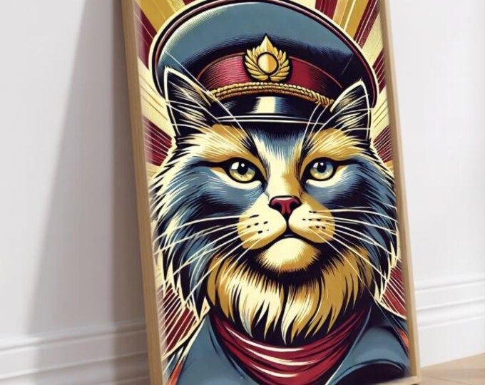 Soviet Cat Poster - Many Furs One Working Class - Etsy Canada