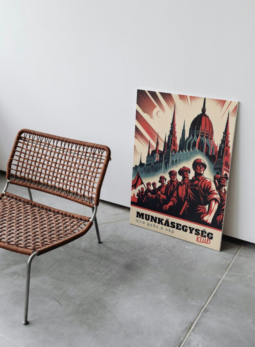 Budapest Propaganda Poster, Modern Constructivist Home Decor, Communist ...