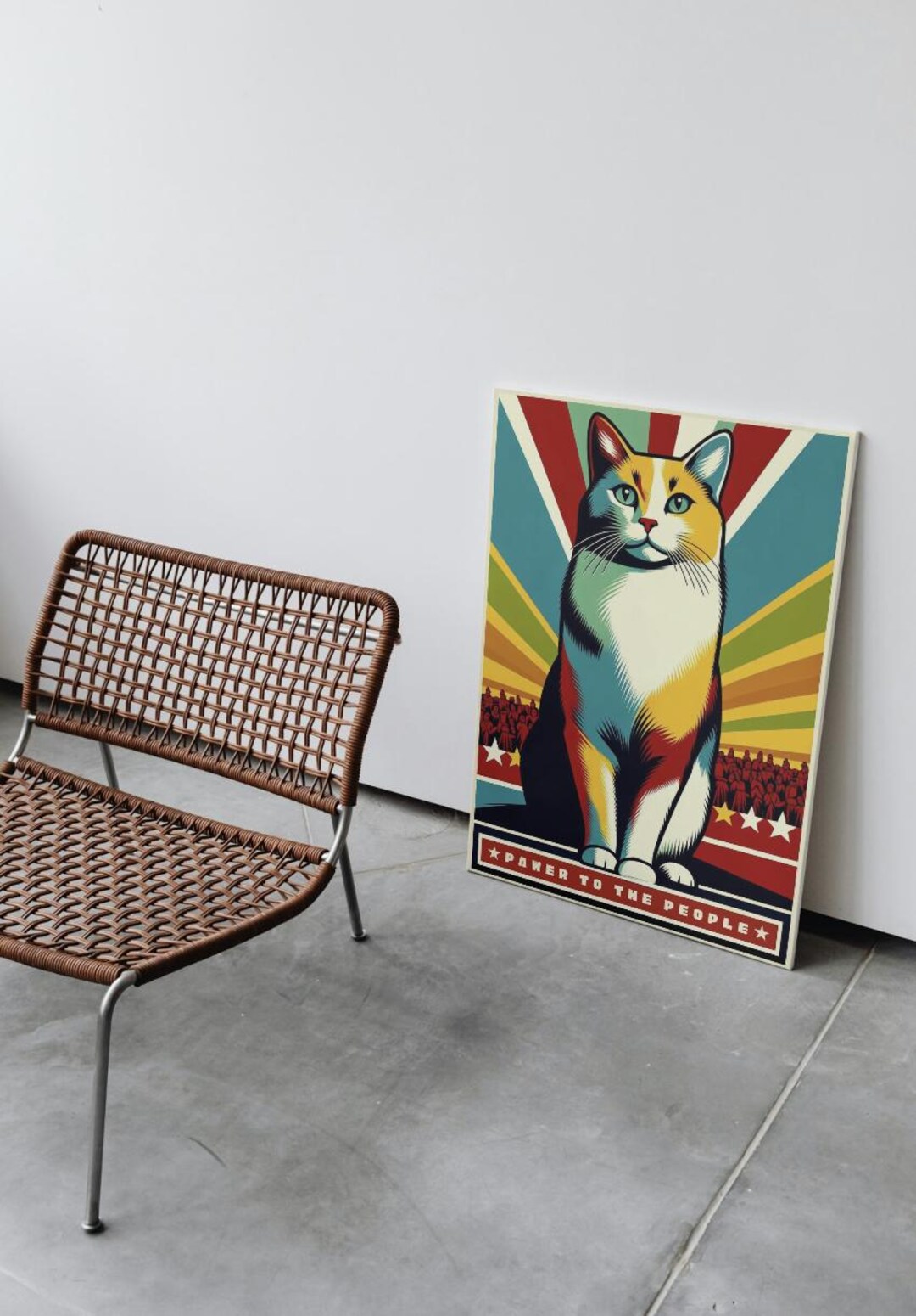 Propaganda Cat Printable Poster, Communist Cat Wall Art, Cat Lover Gift ...