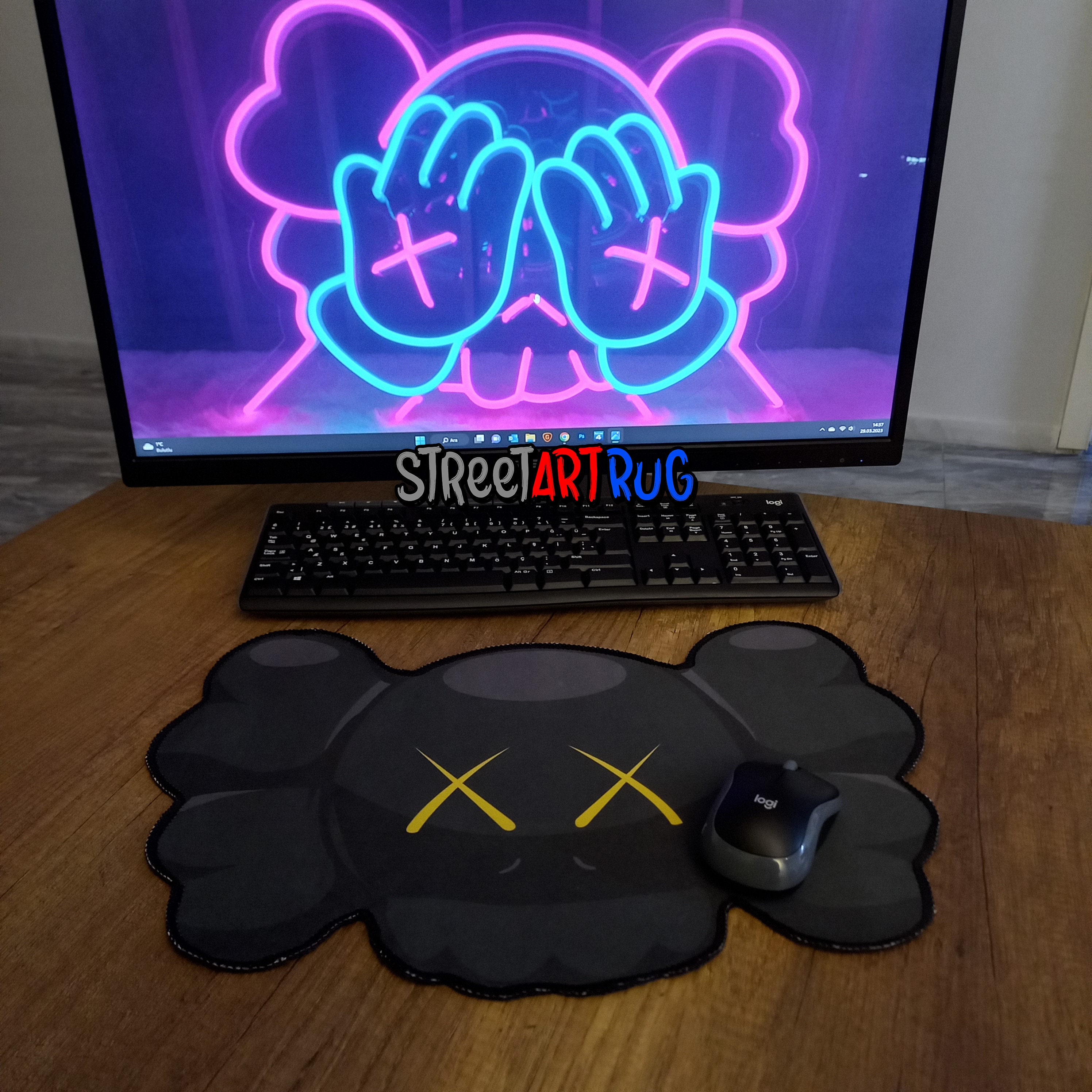 Unique Design Hypebeast Black Desk Mat, Sneakerhead Mouse Mat, Hype Art Mousepad, BFF Gift - Etsy