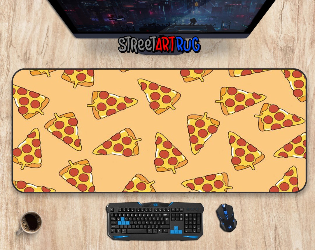 Pizza Themed Desk Mat, Funny Gaming Mouse Mat, Cooking Mat, Laptop ...
