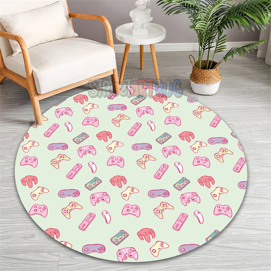 Game Controller Rug, Video Game Carpet, Game Room Decor, Gaming Chair ...