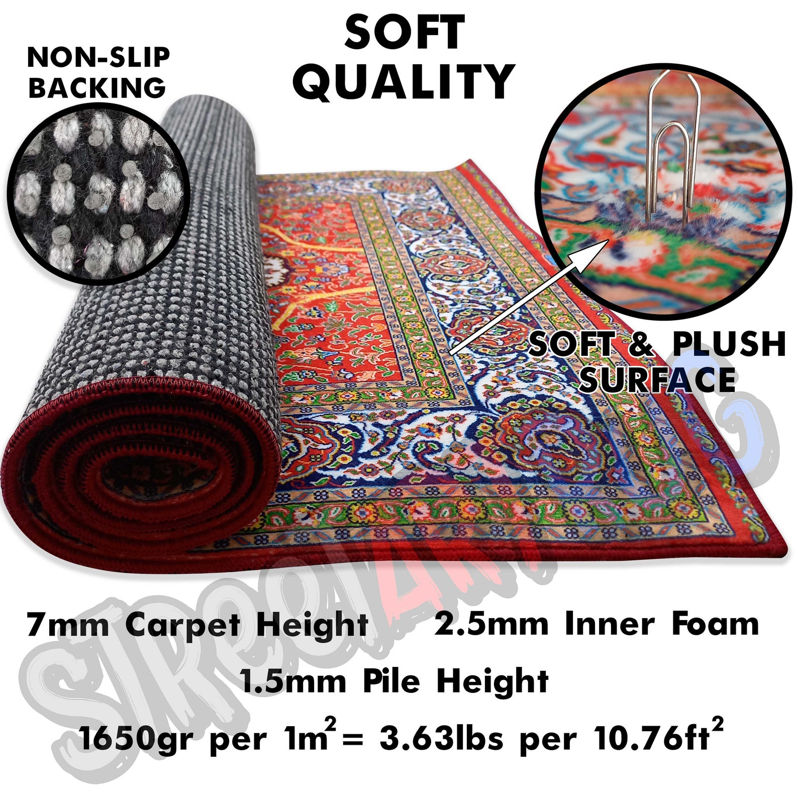 Graffiti Game Rug, Black Gamer Mat, Gaming Decor, Game Controller ...