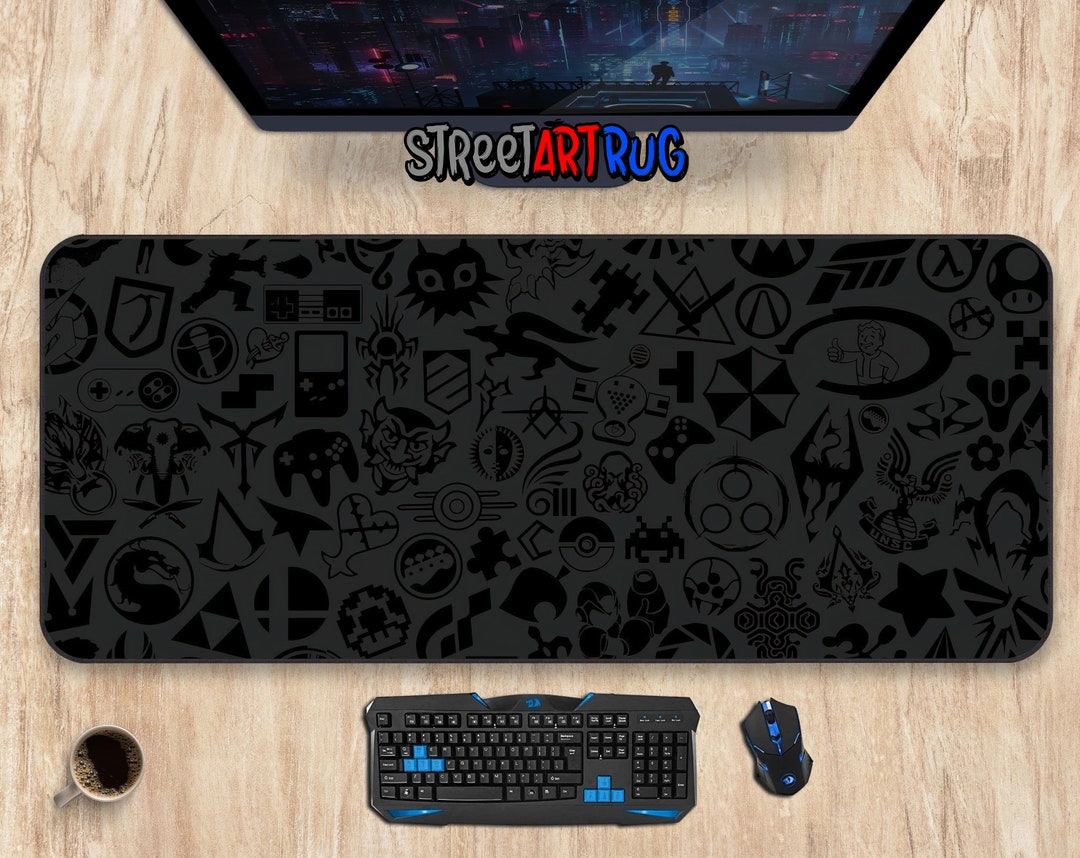 Zelda Symbol Mouse Mat, Game Controller Mousepad, Gaming Desk Mat ...