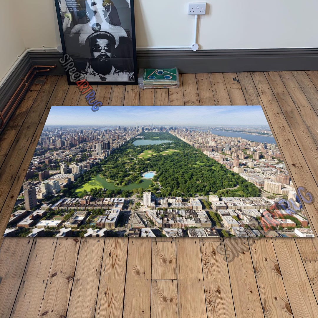 New York Central Park Rug, Living Room Mat, 3D City View Carpet, New ...