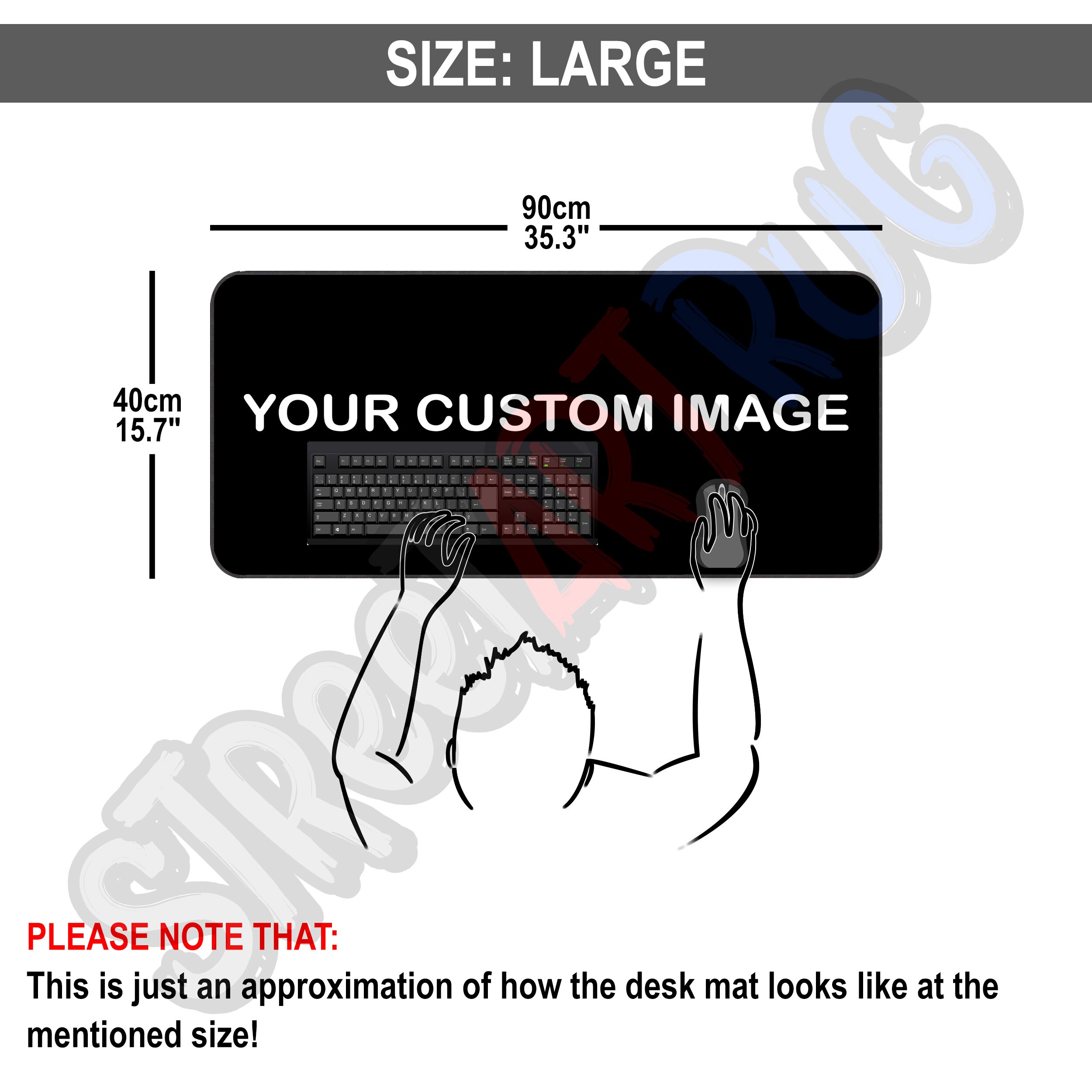 Custom Large Desk Mat Personalized Mouse Pad Custom Mouse - Etsy