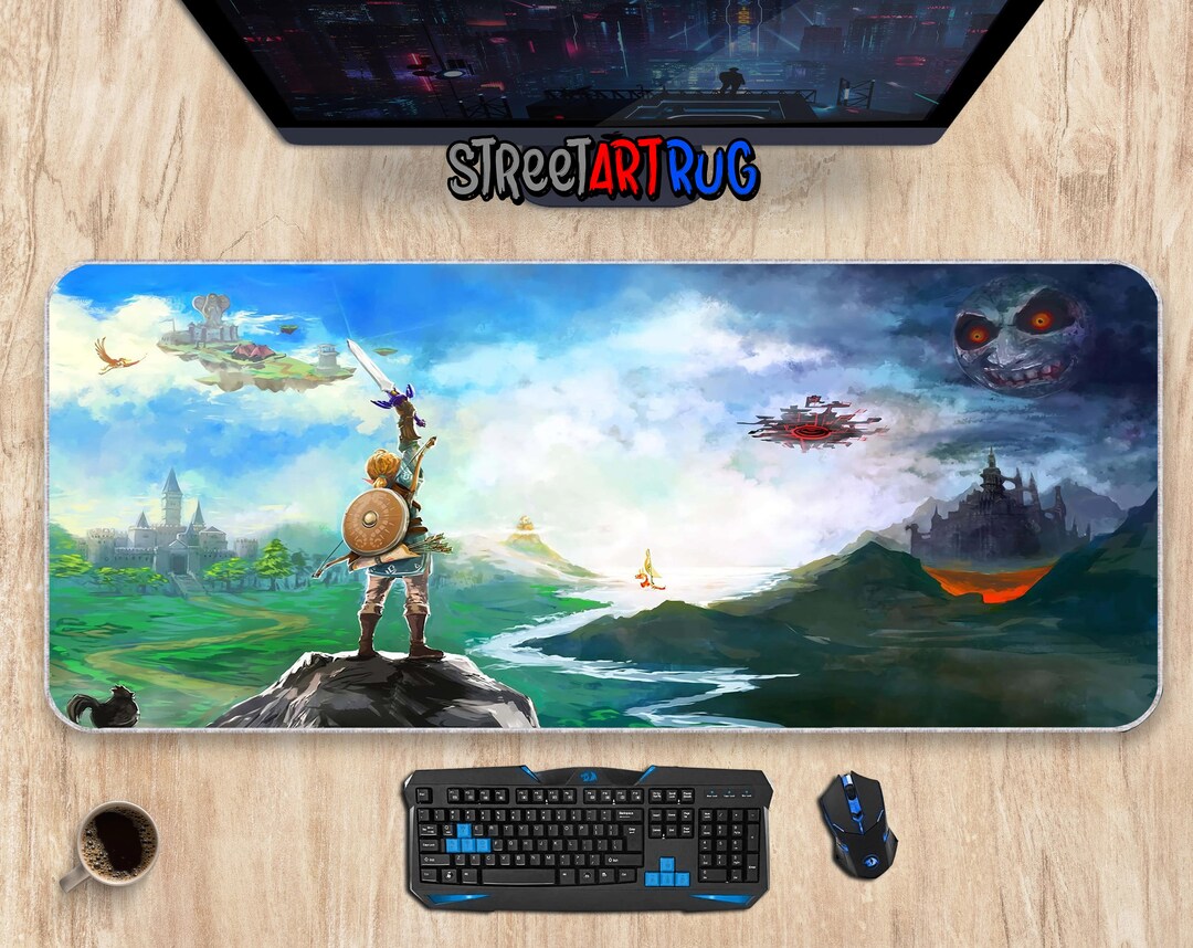 Zelda Majora’s Mask Moon Desk Mat, Gaming Mousepad, the Legend of Zelda ...