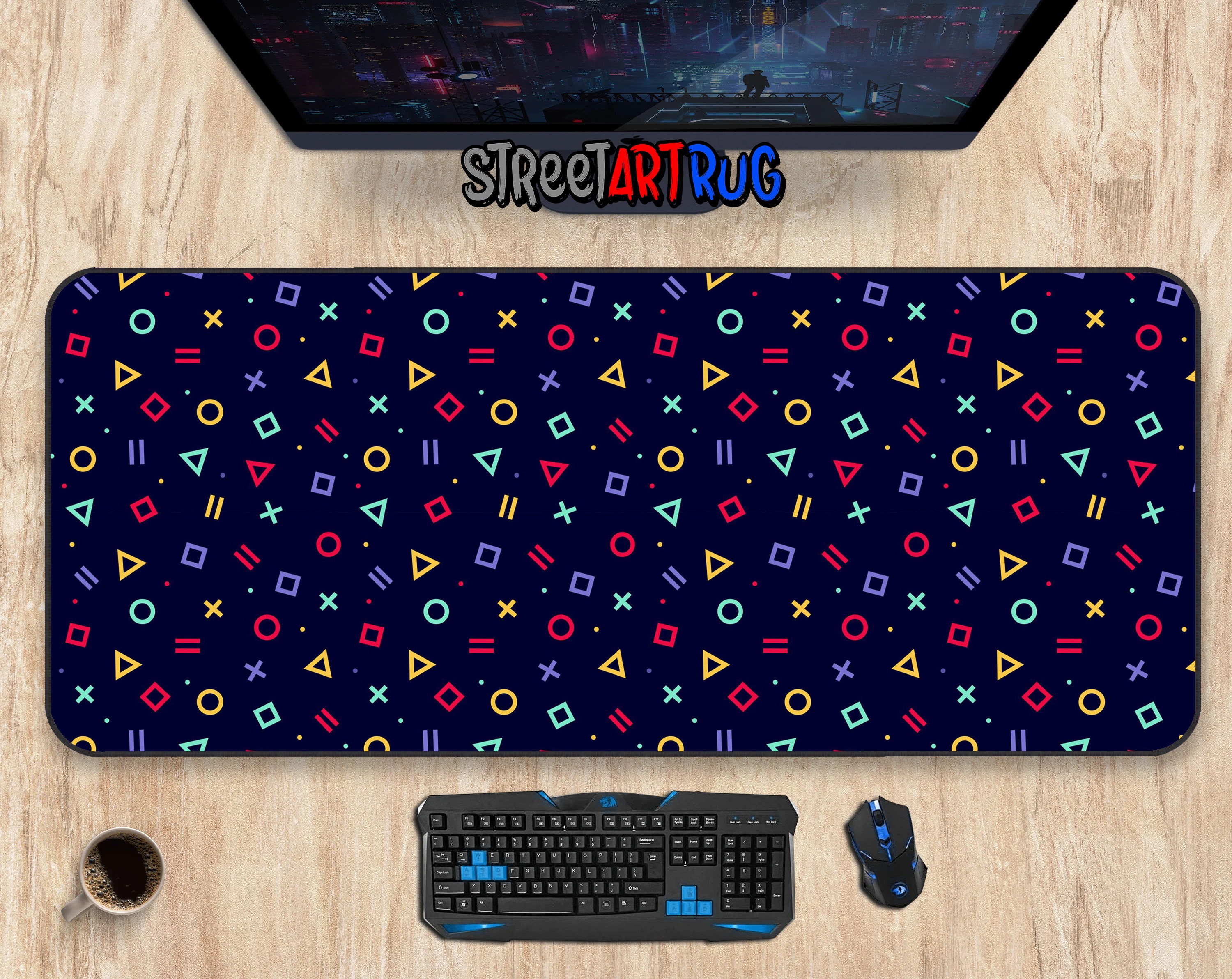 90s Classic Retro Arcade Game Desk Mat Aesthetic Gaming Mouse Pad Extra ...