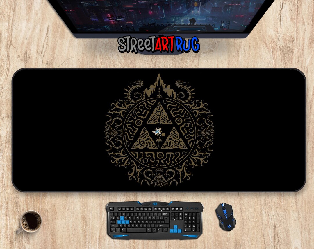 Legend of Zelda Gaming Desk Mat, Zelda Mouse Pad, Zelda Symbol Mouse ...