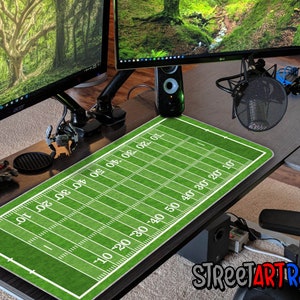 American Football Field Theme Desk Mat Soccer Mouse Pad Extra Large ...