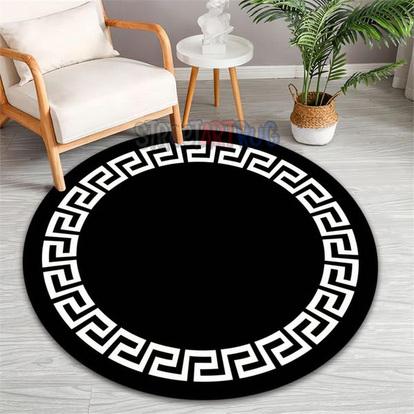 Greek Key Rug - Etsy