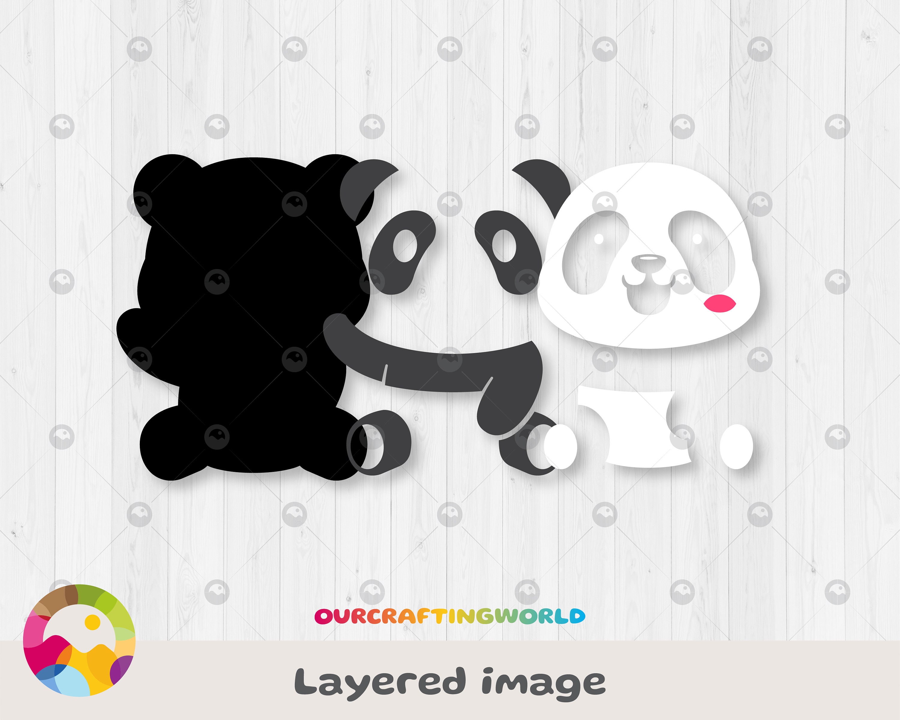 Panda SVG, Panda Clip Art, Panda Cricut, Panda Cut Files, Pandas ...