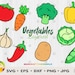 Vegetable SVG Bundle, Vegetables SVG, Vegetable Clip Art, Vegetable ...