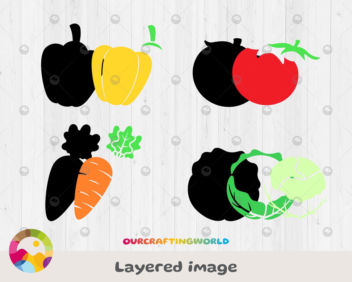 Vegetable SVG Bundle, Vegetables SVG, Vegetable Clip Art, Vegetable ...