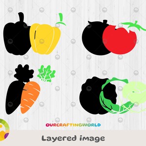 Vegetable SVG Bundle, Vegetables SVG, Vegetable Clip Art, Vegetable ...