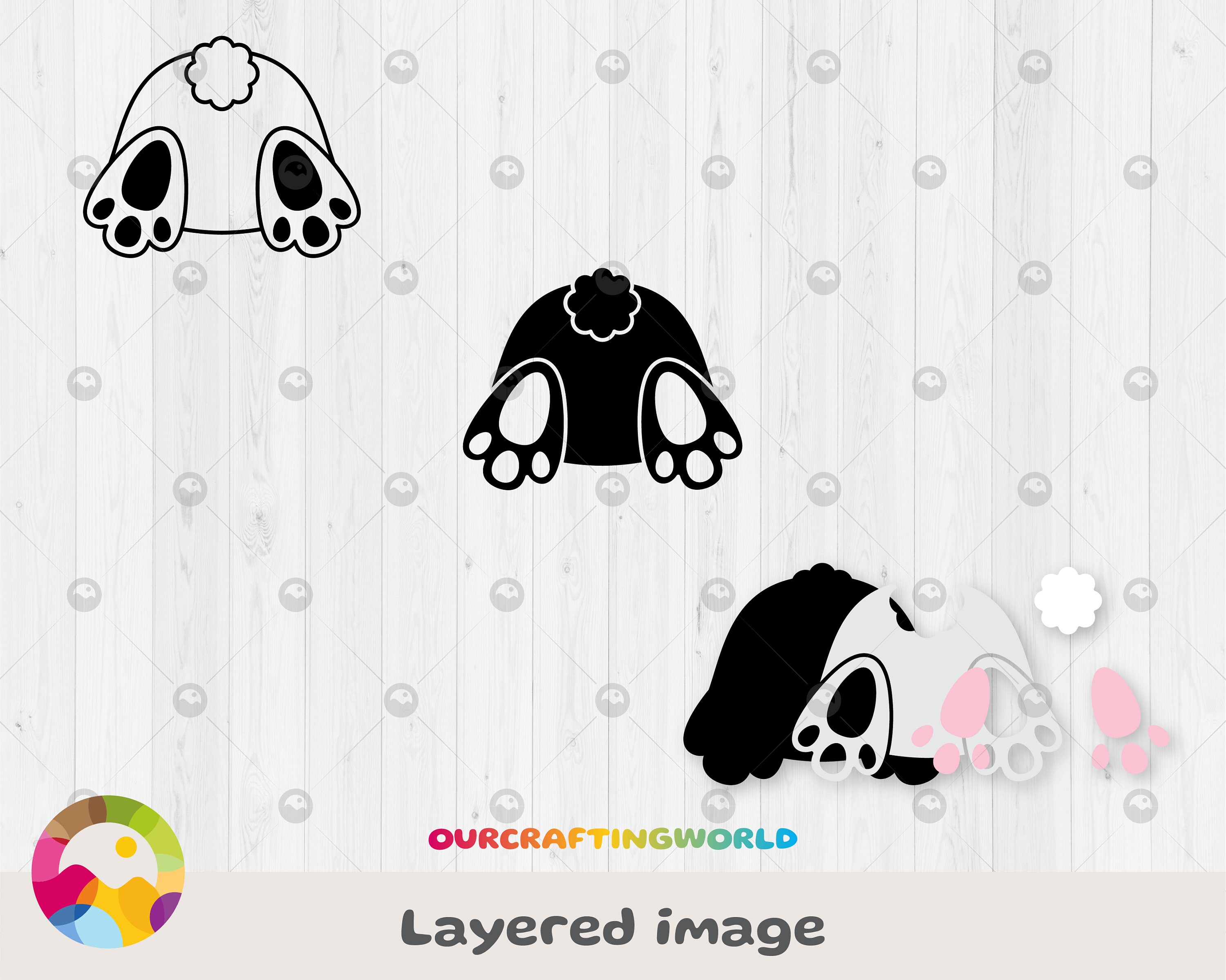 Bunny Bum Svg Bunny Butt Svg Bunny Bottom Svg Easter Bunny Etsy
