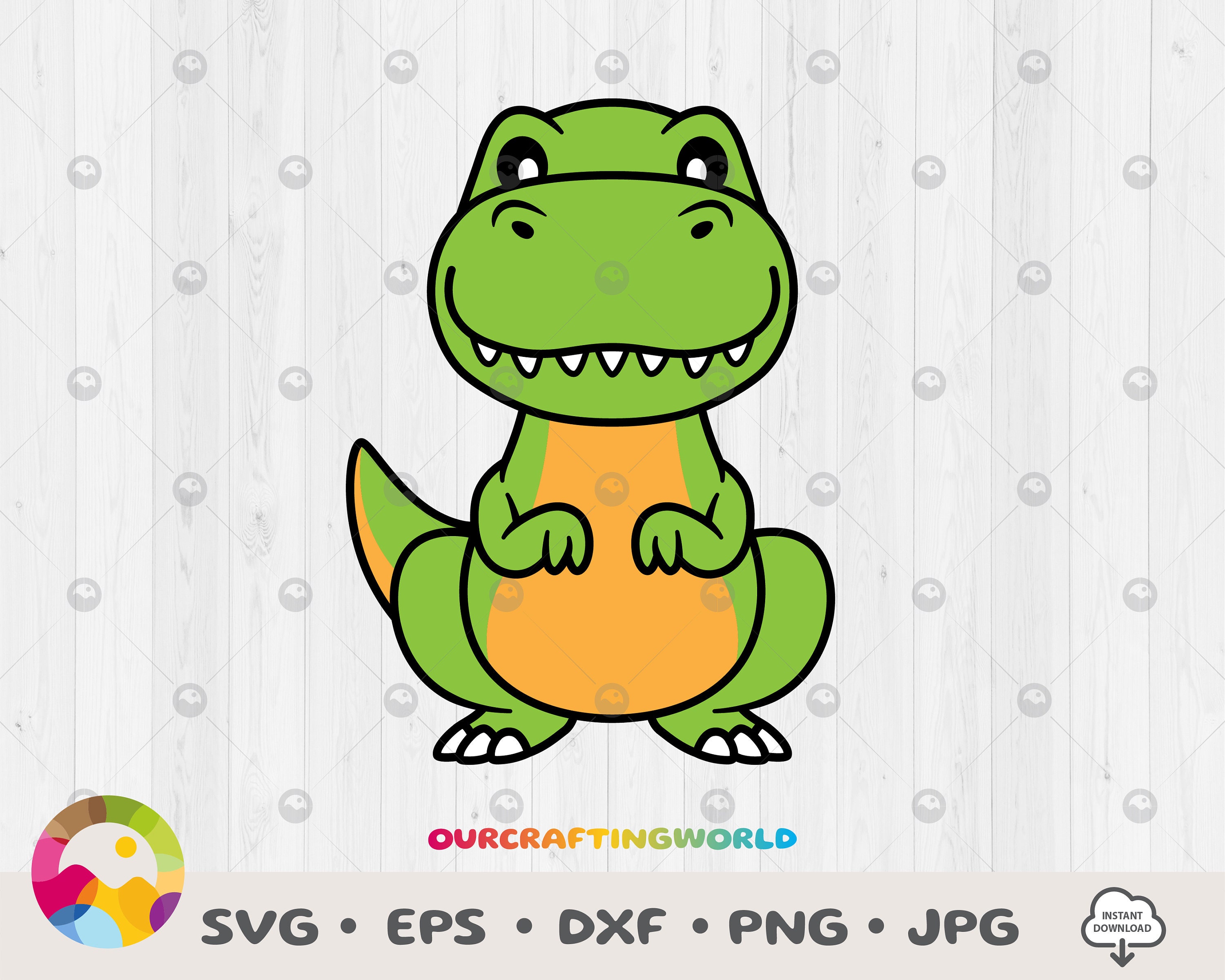 Baby Dinosaur SVG Layered Cut File, Dinosaur SVG, Dinosaur Vector, Baby ...