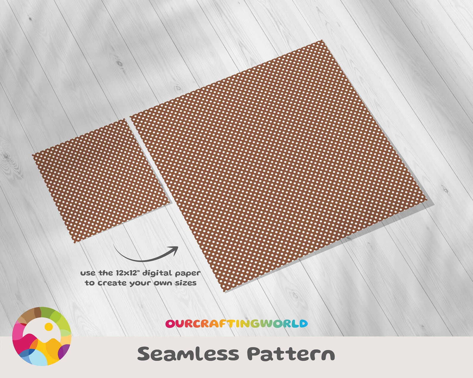 Polka Dots Digital Paper, 100 Colors Polkadot Pattern, Seamless ...