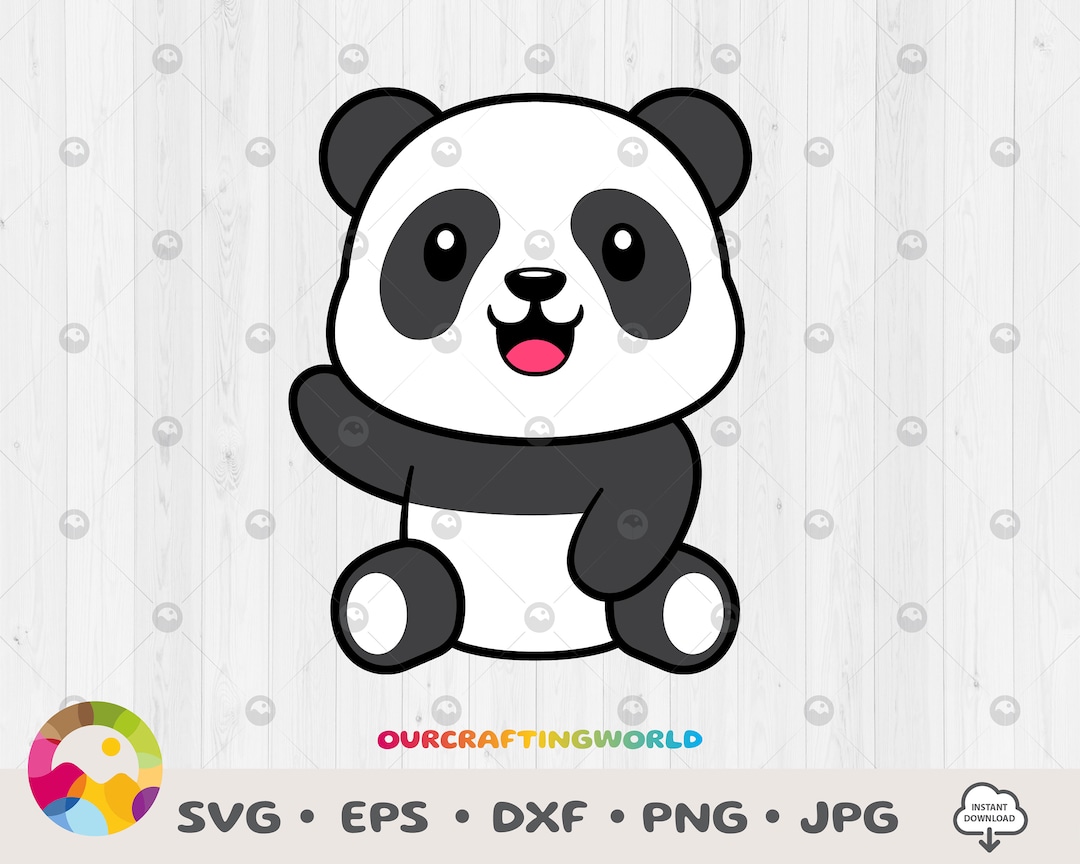 Panda SVG, Panda Clip Art, Panda Cricut, Panda Cut Files, Pandas ...