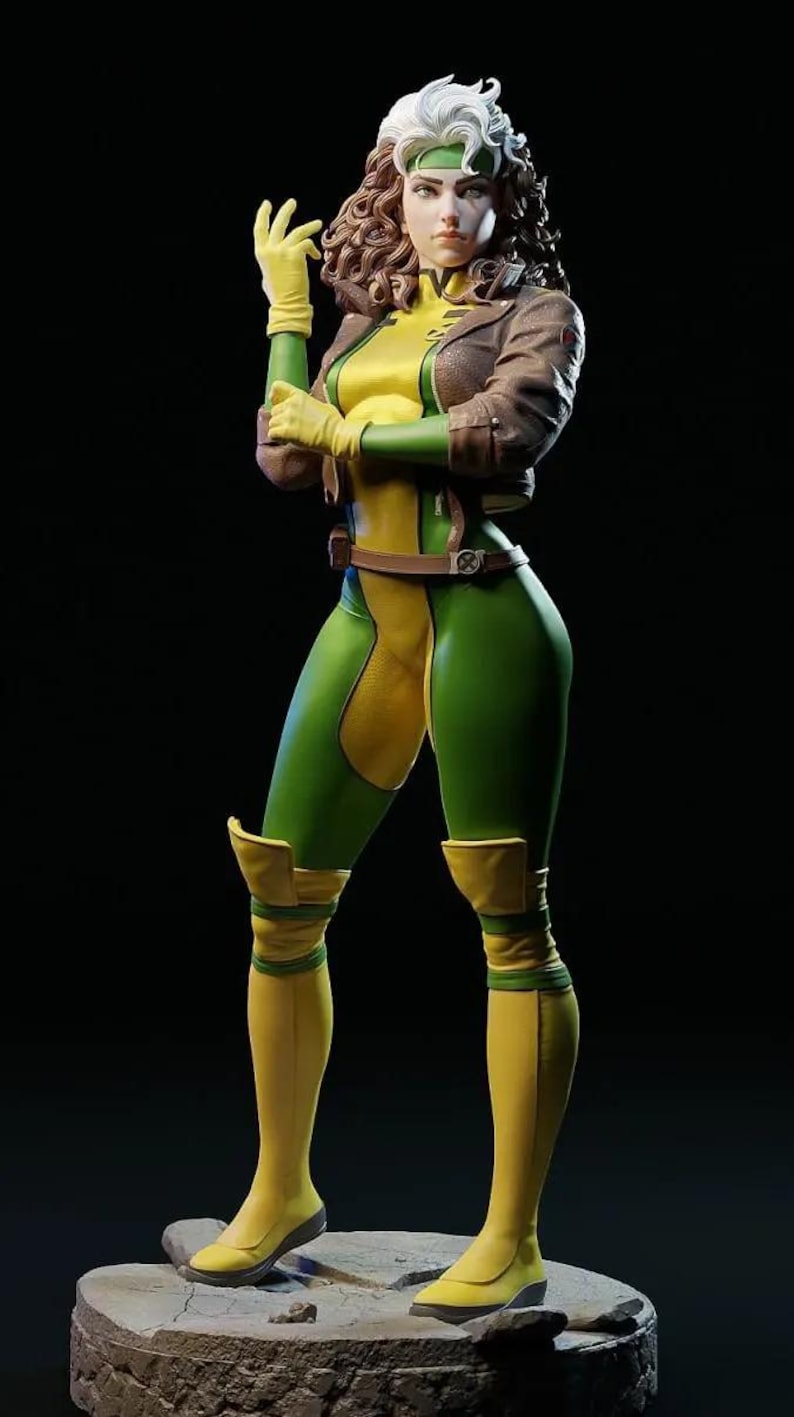 Rogue Savage X-men - STL Model for Resin Printer Figure 3D Printing ...