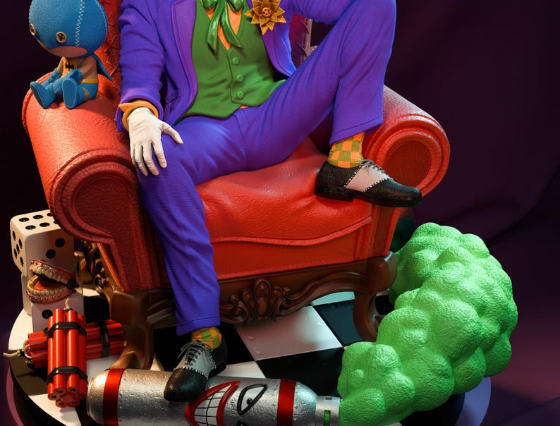 Joker 3D Figure High Quality Stl File - STL Model for Resin Printer ...