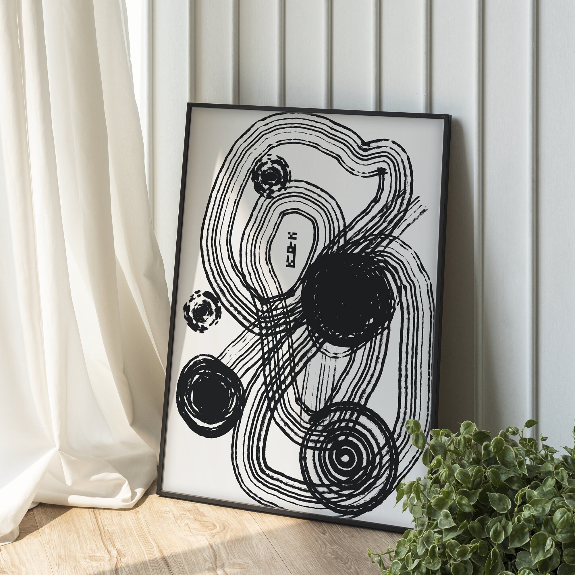 Abstract Wall Poster Minimal Wall Art Abstract Digital Poster Elegant ...