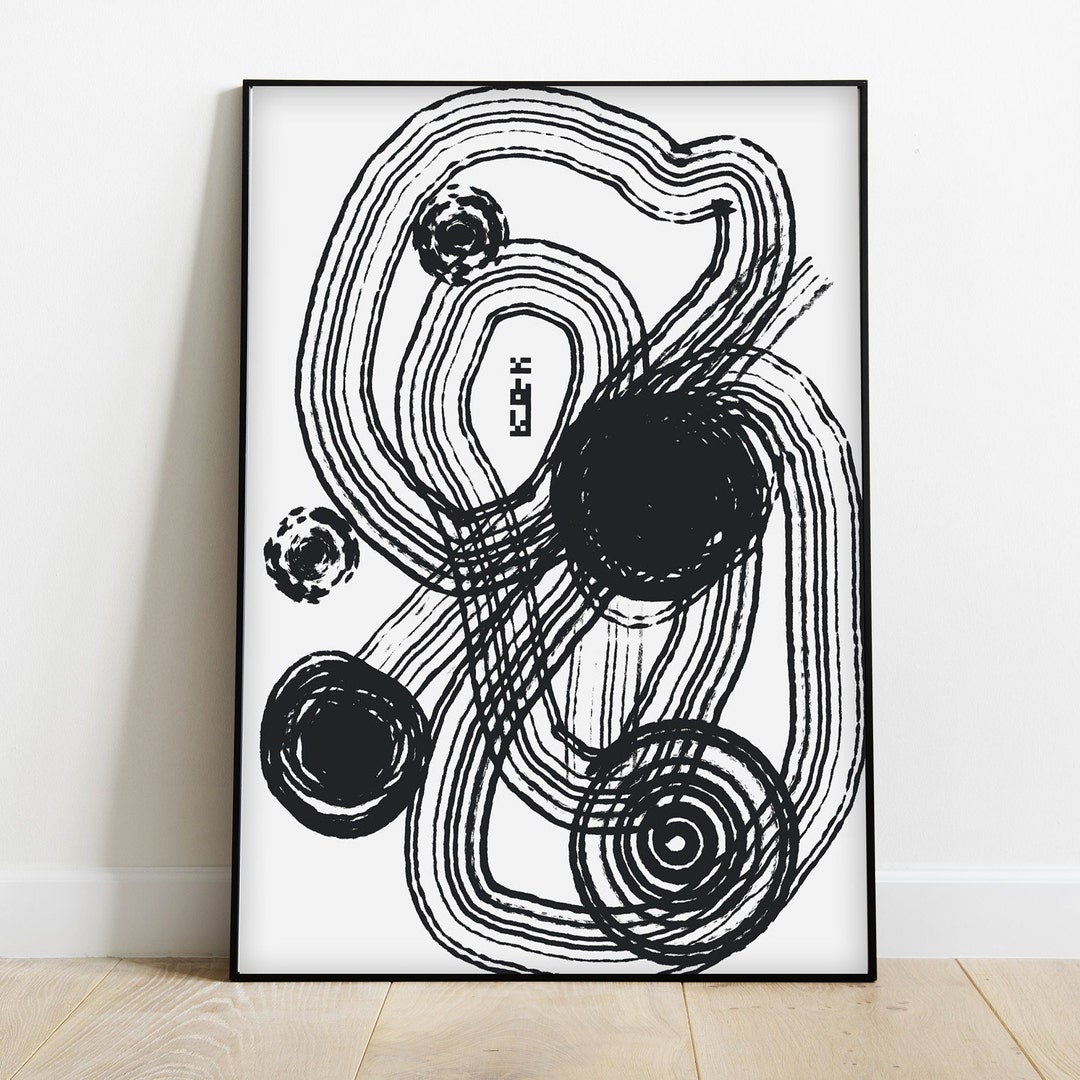Abstract Wall Poster Minimal Wall Art Abstract Digital Poster Elegant ...