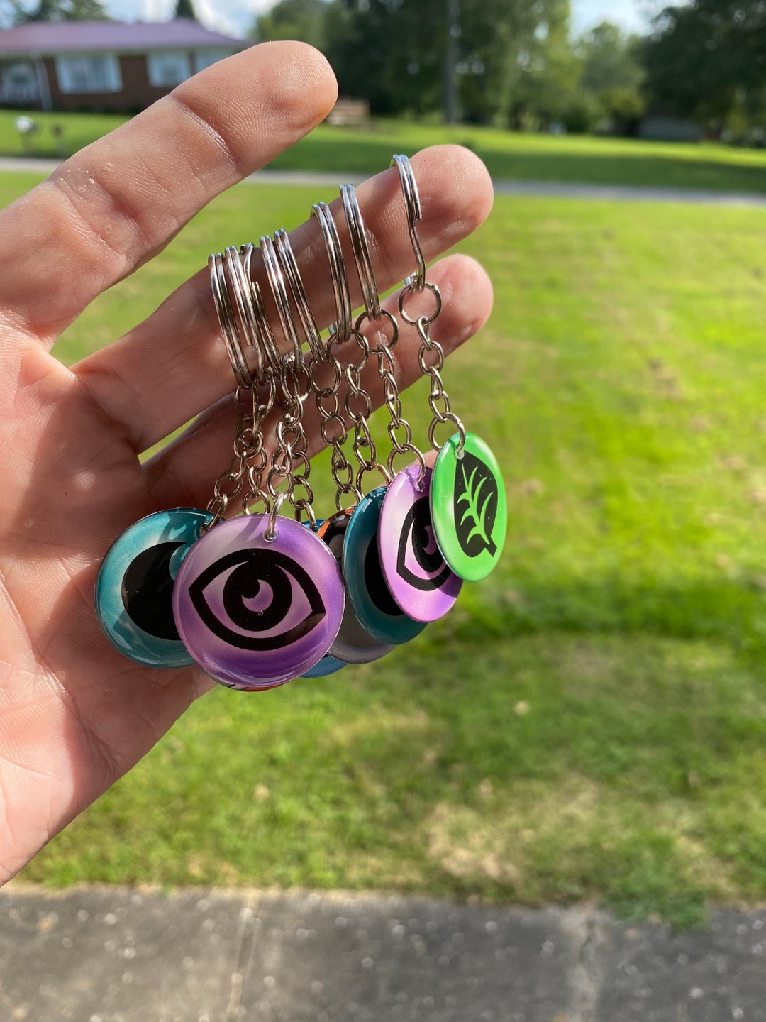 Pokémon Card Energy Keychains Medium - Etsy