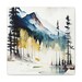 Banff National Park Watercolor Print | Art Illustration | Poster Print ...