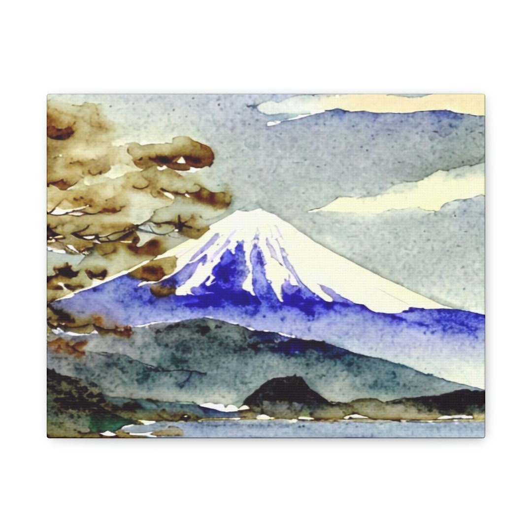 Mt Fuji, Japan | Art Illustration | Canvas Print | World Travel - Etsy