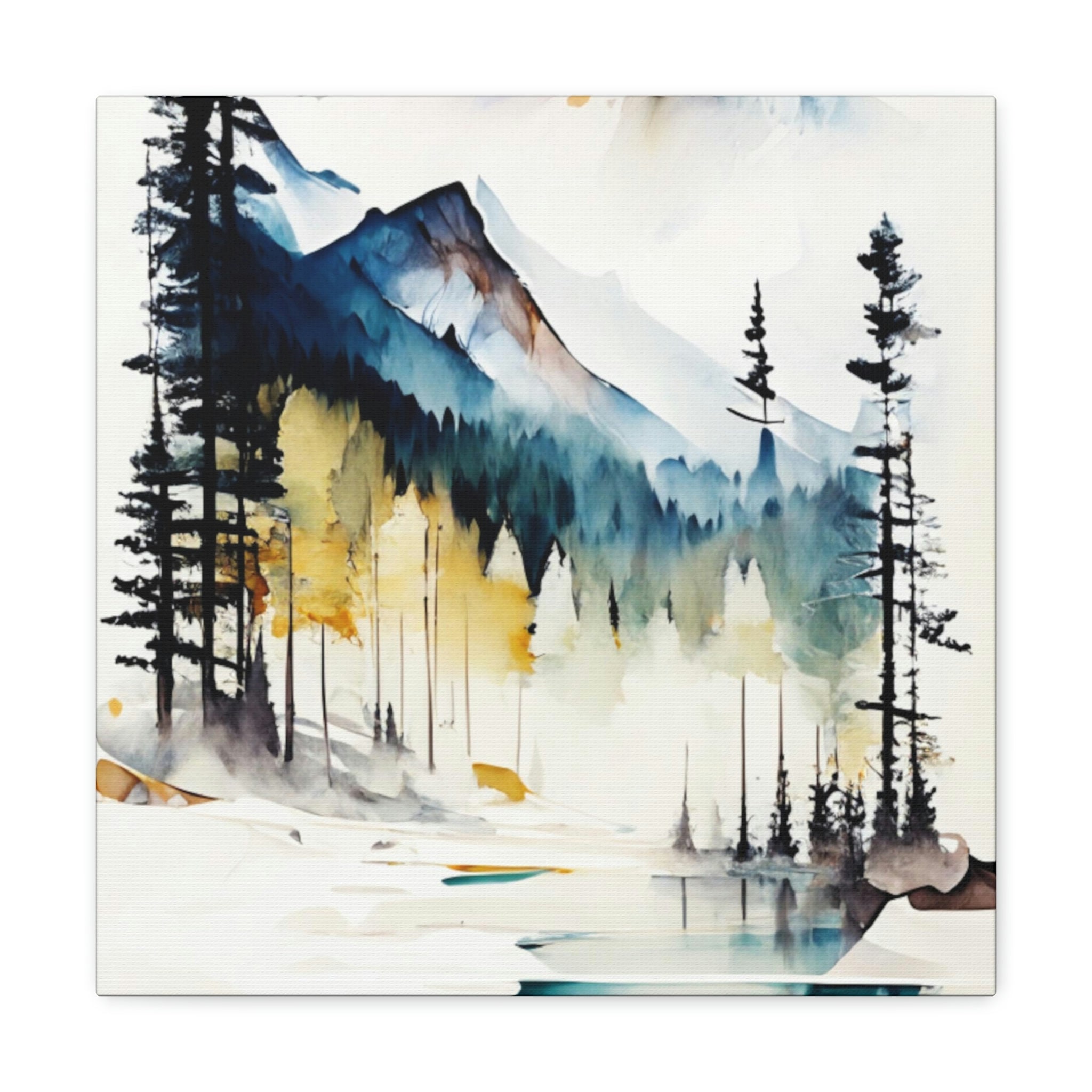Banff National Park Watercolor Print | Art Illustration | Poster Print ...