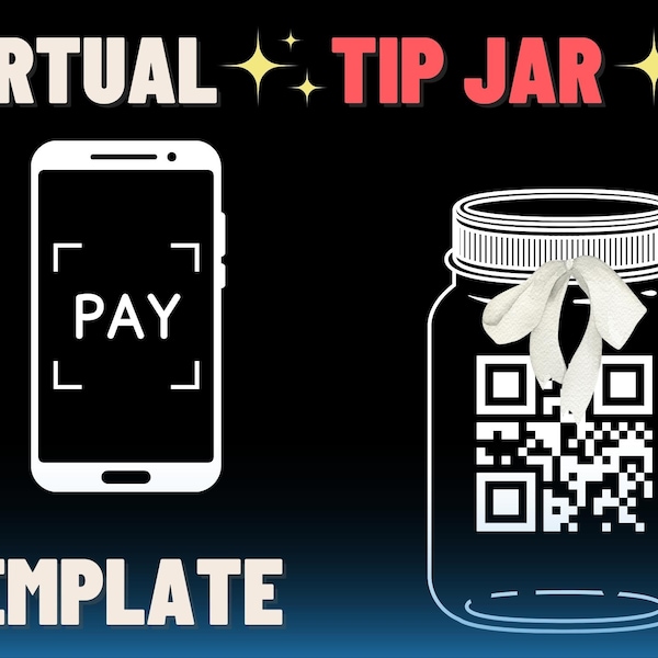 Virtual tip jar template - Etsy Italia
