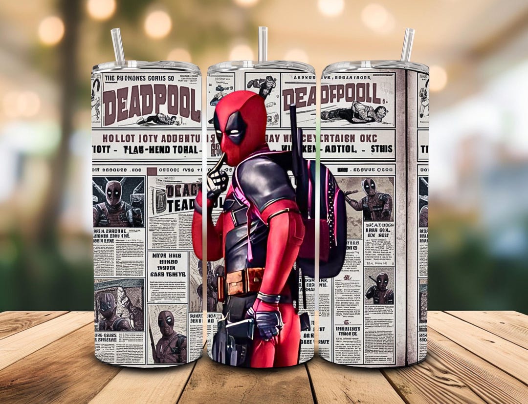 Deadpool | 20oz Skinny Tumbler | Cold Cup | Personalised Gift - Etsy UK