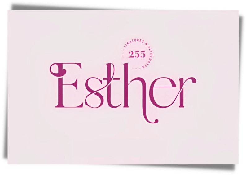 Esther Font Bundle Fonts for Crafters Rustic Fonts Cricut - Etsy