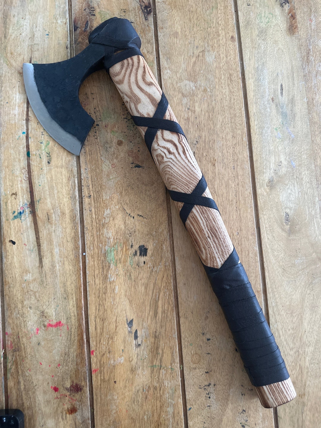 Hand Made Axe With Leather Sheath - Etsy