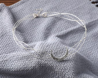 Moon Circlet Silver Elven Circlet - Etsy