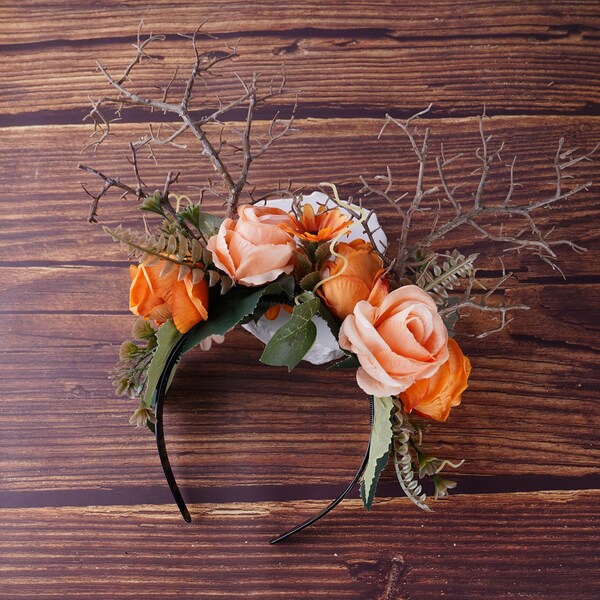 Autumn Floral Crown - Etsy
