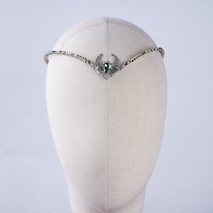 Crystal Drop Diamond Headpiece Wedding Tiara Bride Gold Headdress Fairy ...