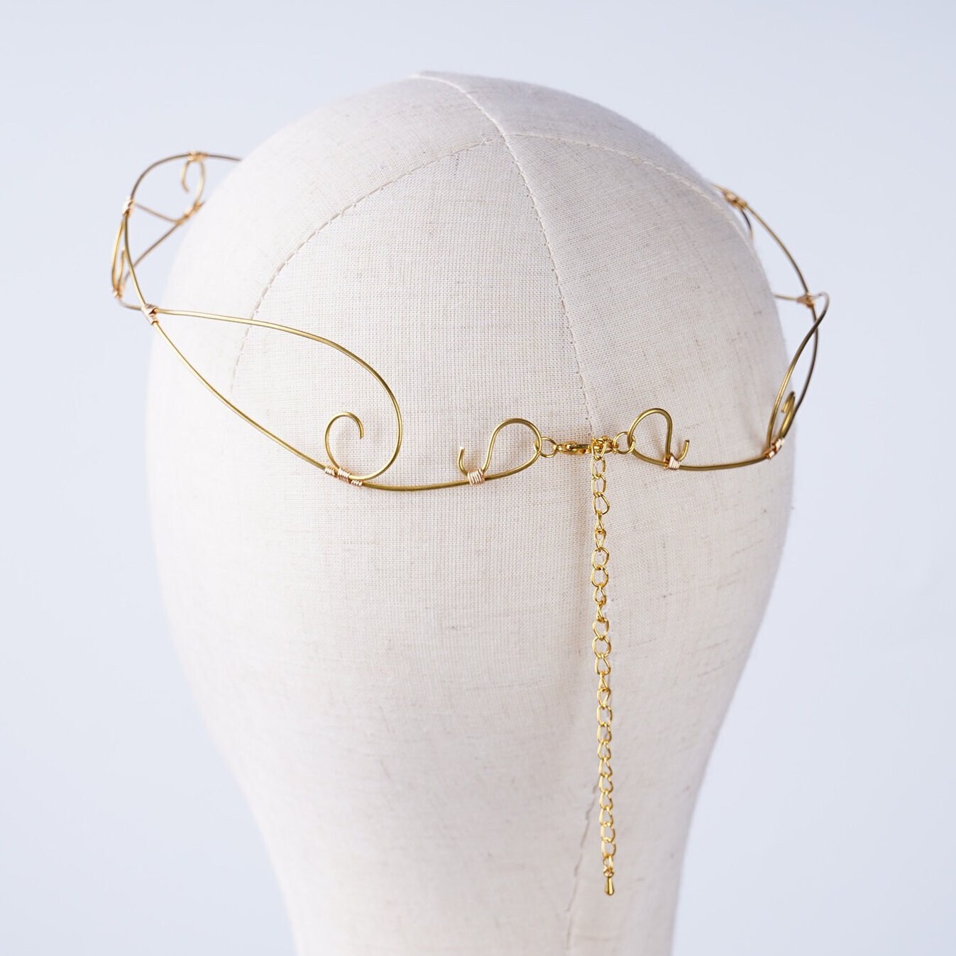 Silver Wedding Tiara Diamond Wire Wrapped Gold Circle - Etsy
