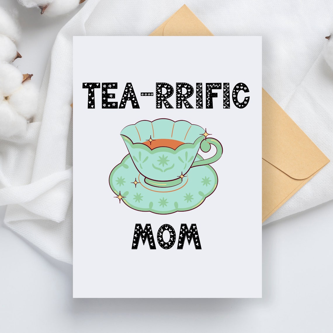 Tea-rrific Mom Png, Mother's Day Png, Mom Png, Downloadable File - Etsy